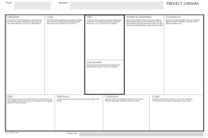 The Project Canvas | EXPERIENCING INFORMATION